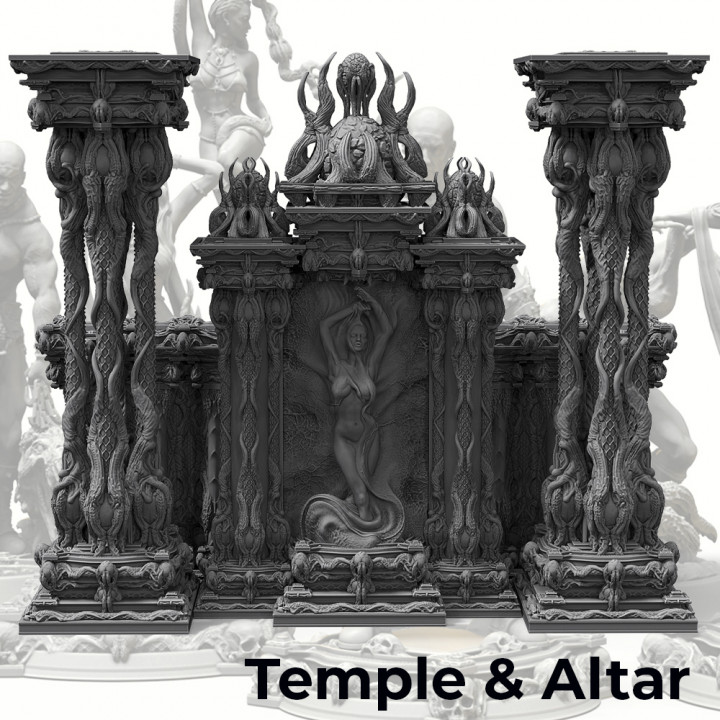 3D Printable Temple & Altar (PRESUPPORTED for resin printers) by ...