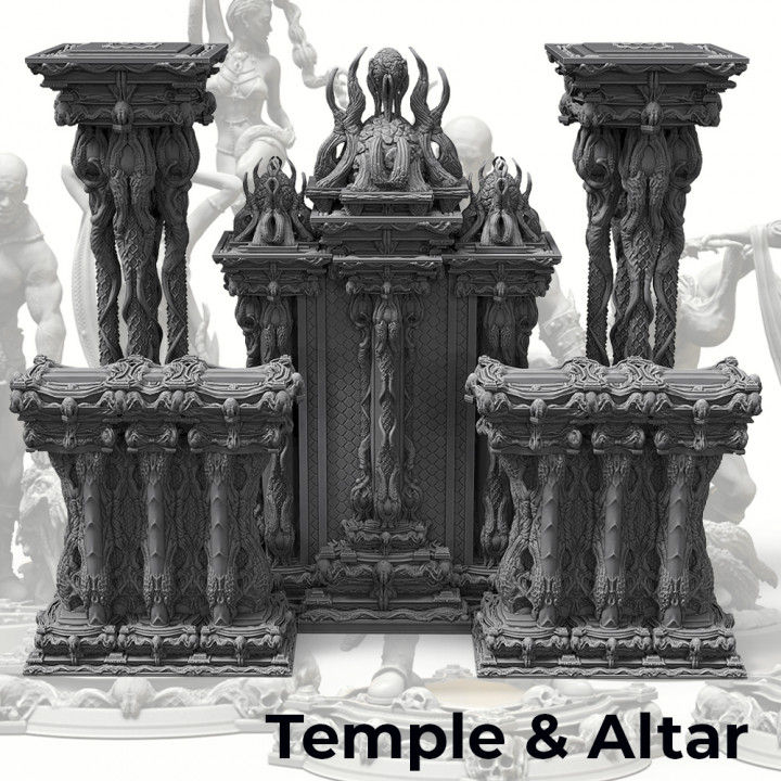 3D Printable Temple & Altar (PRESUPPORTED for resin printers) by ...