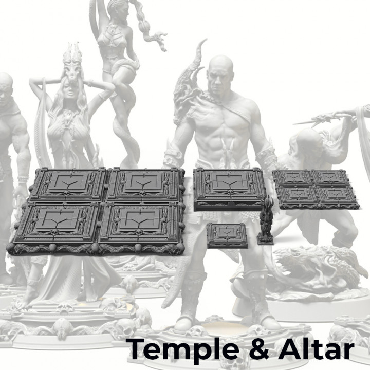 3D Printable Temple & Altar (PRESUPPORTED for resin printers) by ...