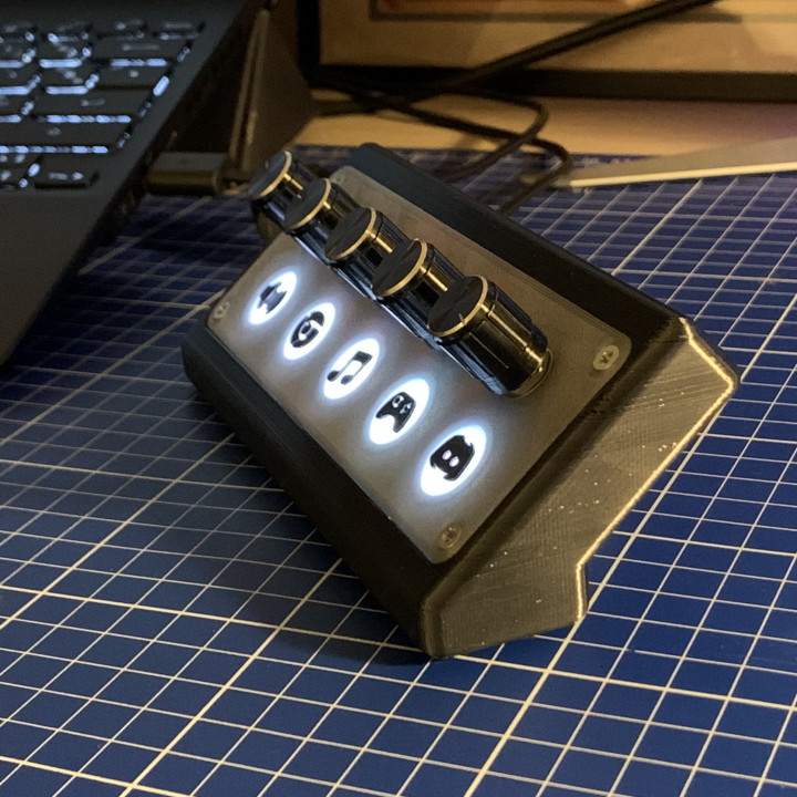 3D Printable Deej volume controller by Ewan_A