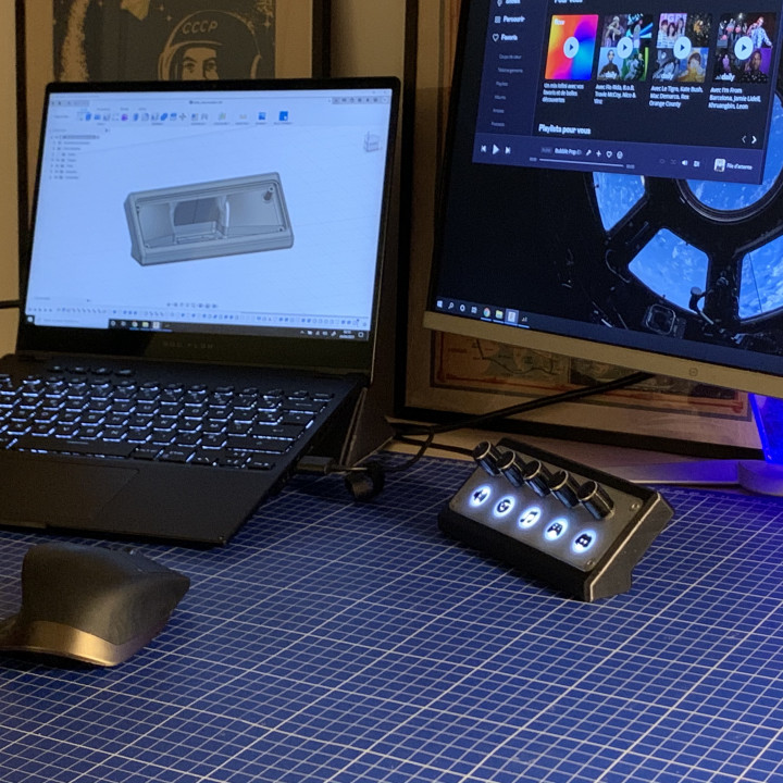 3D Printable Deej volume controller by Ewan_A