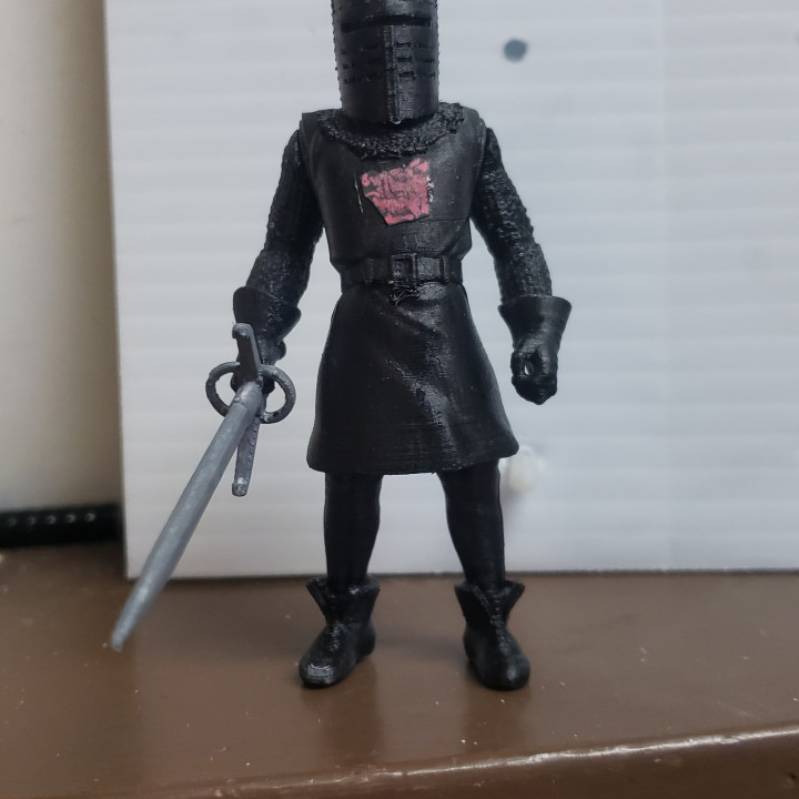 3D Print of Black Knight from Monty Python - Highlands Miniatures by ...