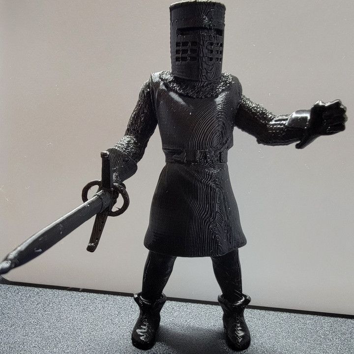 3D Print of Black Knight from Monty Python - Highlands Miniatures by hawkml