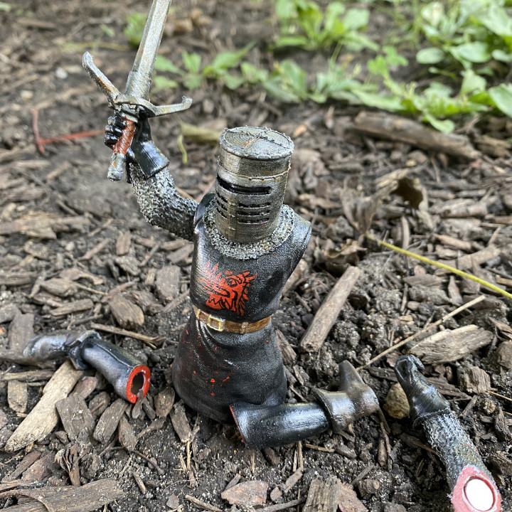 3D Print of Black Knight from Monty Python - Highlands Miniatures by ...