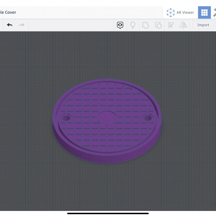 3D Printable Manhole Cover Bases by Dwayn Wyley