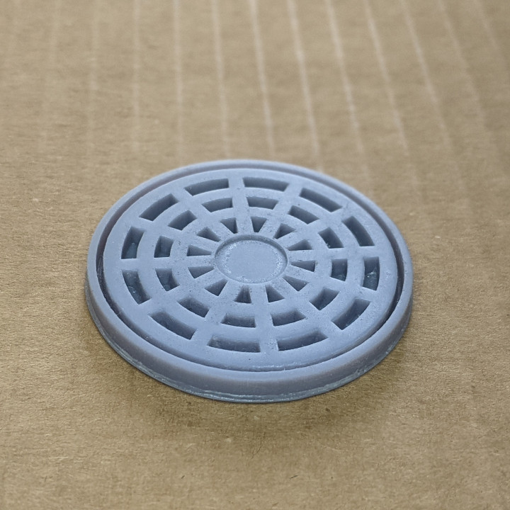 3D Printable Manhole Cover Bases by Dwayn Wyley