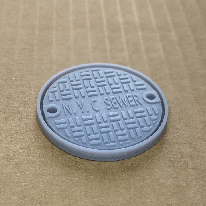 3D Printable Manhole Cover Bases by Dwayn Wyley