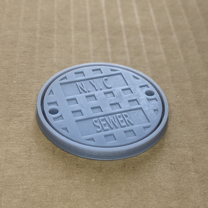 3D Printable Manhole Cover Bases by Dwayn Wyley
