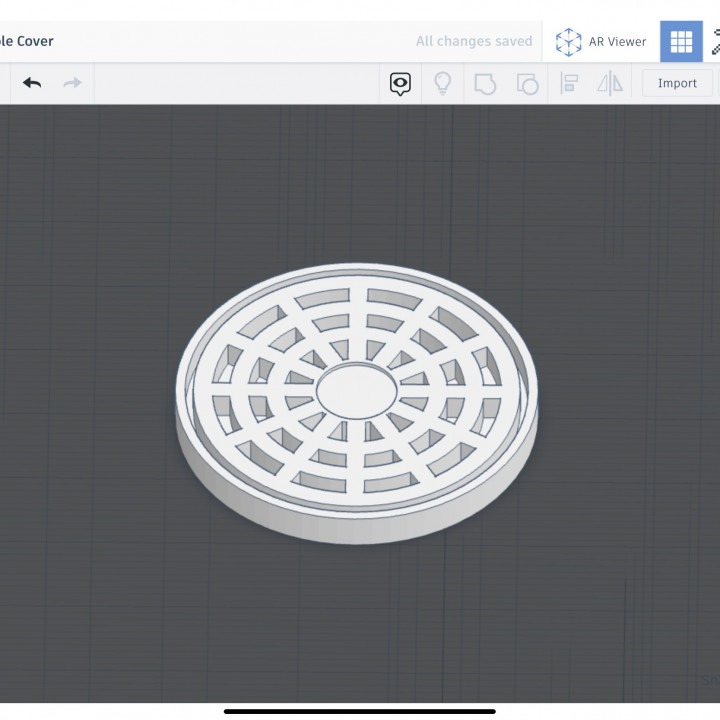 3D Printable Manhole Cover Bases by Dwayn Wyley