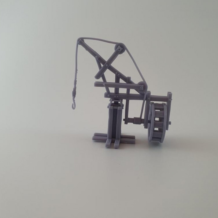 3D Printable Wooden Crane by The Master Forge