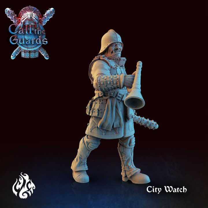 3D Printable City Watch Guardsmen by Crippled God Foundry