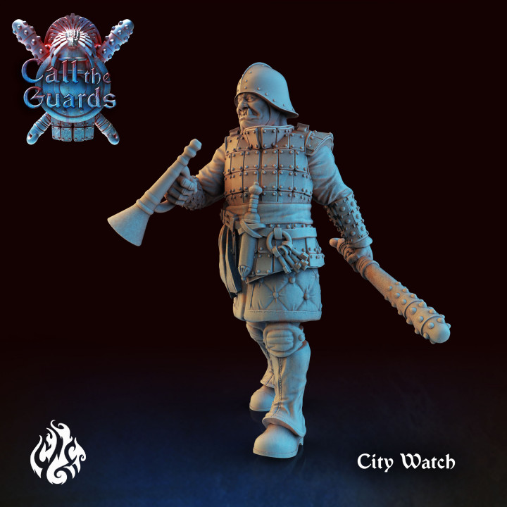 3D Printable City Watch Guardsmen by Crippled God Foundry