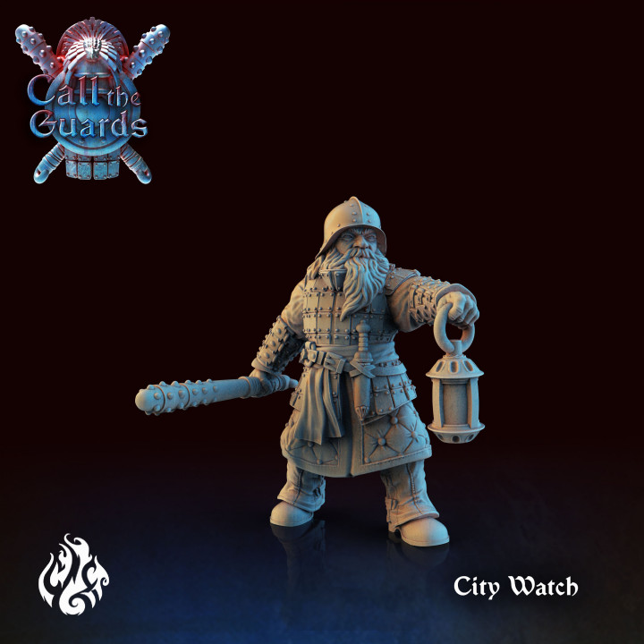 3D Printable City Watch Guardsmen by Crippled God Foundry