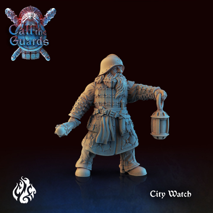 3D Printable City Watch Guardsmen by Crippled God Foundry