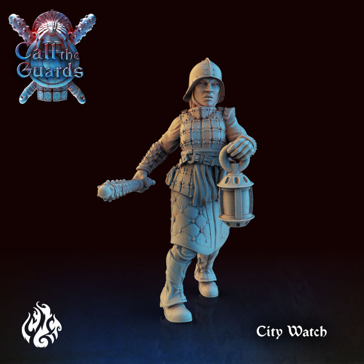 3D Printable City Watch Guardsmen by Crippled God Foundry