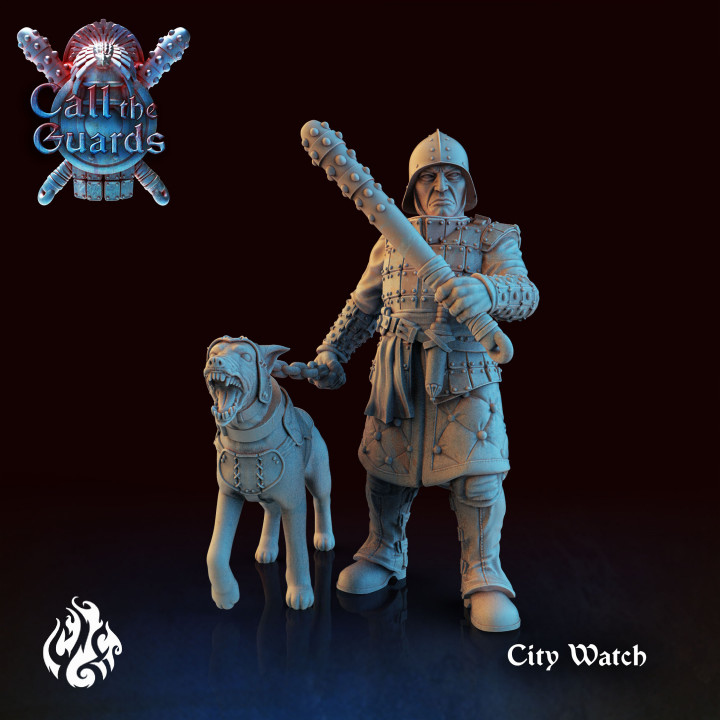 3D Printable City Watch Guardsmen by Crippled God Foundry