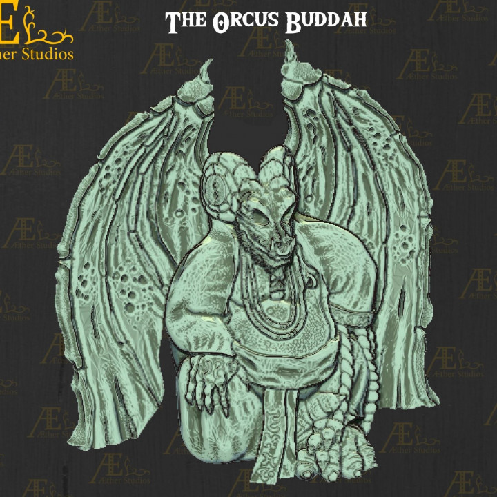 3D Printable AEEGOD01 - Orcus Buddah by Aether Studios