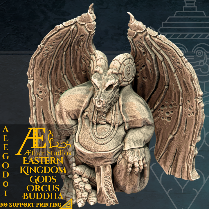 3D Printable AEEGOD01 - Orcus Buddah by Aether Studios