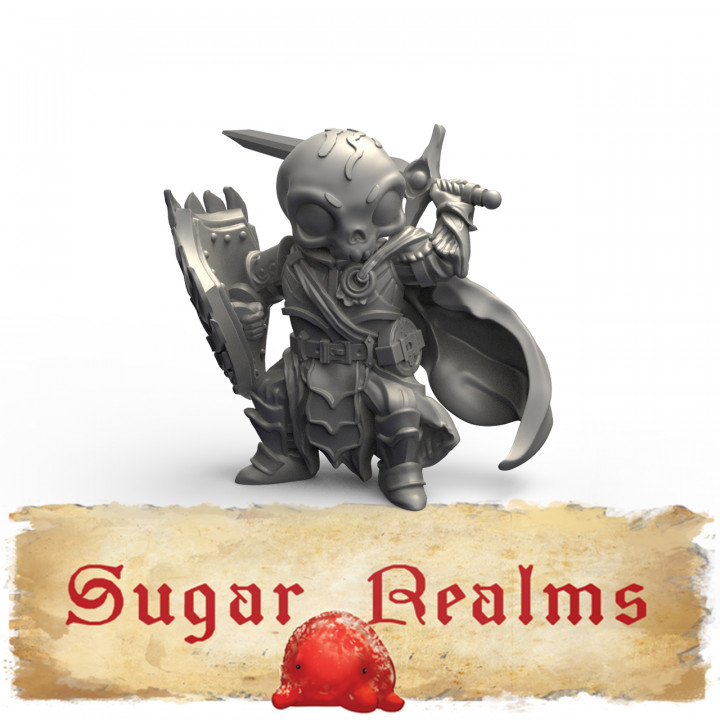 3D Printable Sugar Realms - Sucron Paladin by Axolote Gaming