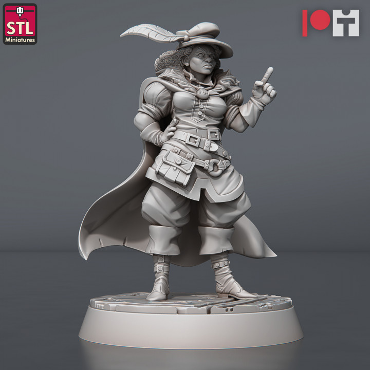 3D Printable Guild Masters Female by STL Miniatures