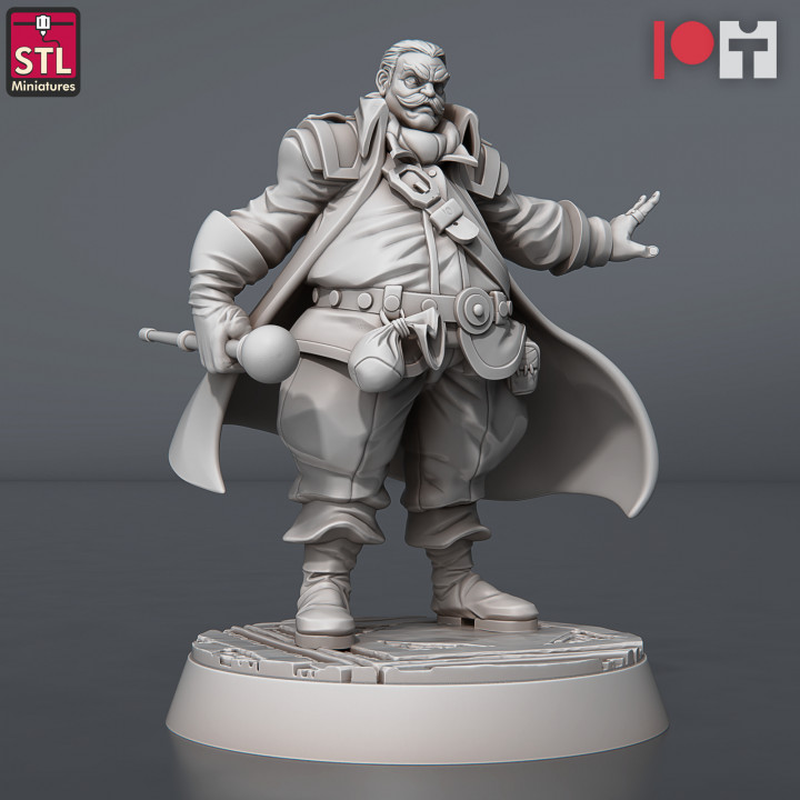 3D Printable Guild Masters Male by STL Miniatures