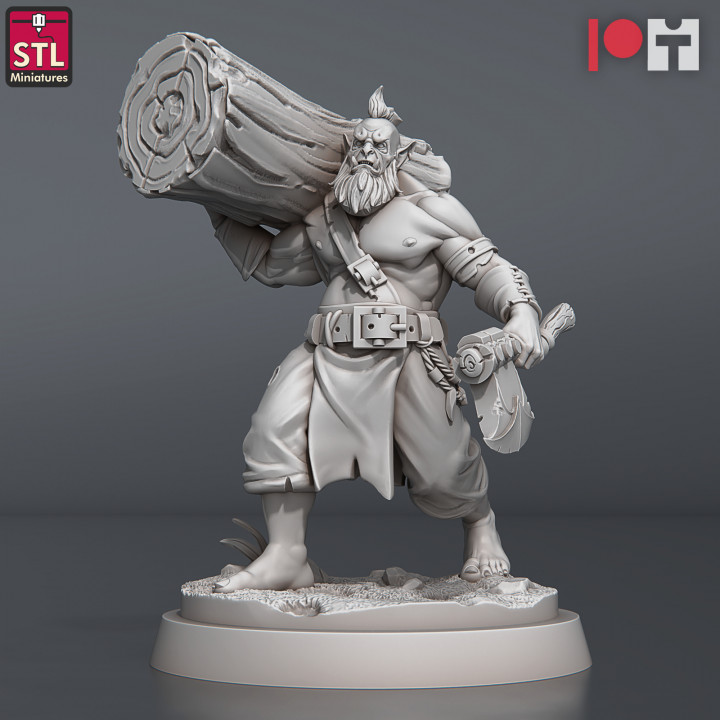 3D Printable Lumberjack Set by STL Miniatures