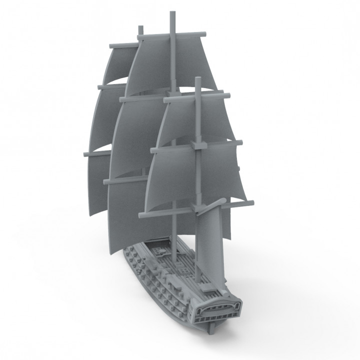 3D Printable Courageux CLASS HMS Leviathan 1790 /HMS Minotaur 1793 by ...