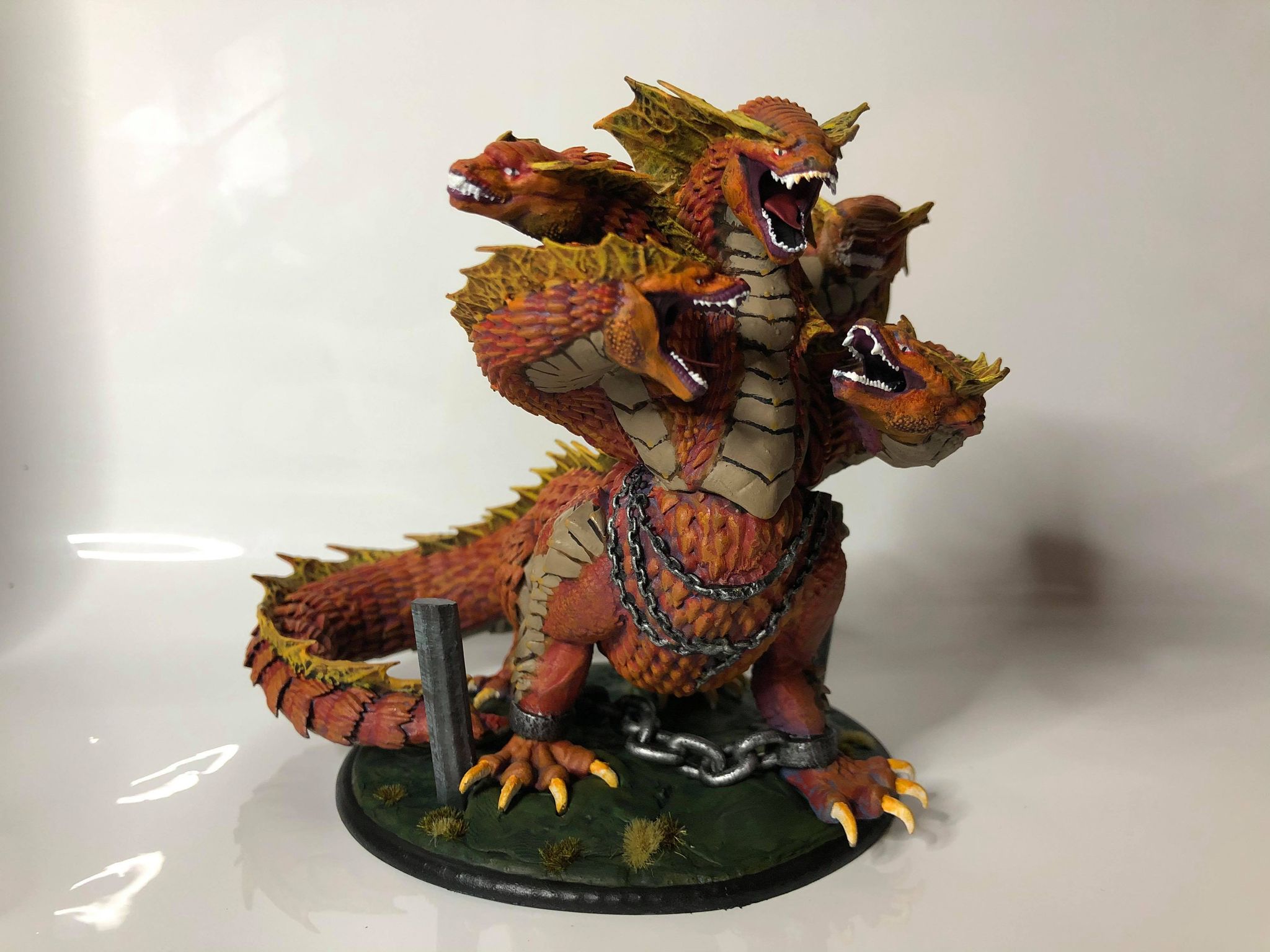 3D Printable Captured Hydra / Lernaean Swamp Monster / 5 Headed Water ...