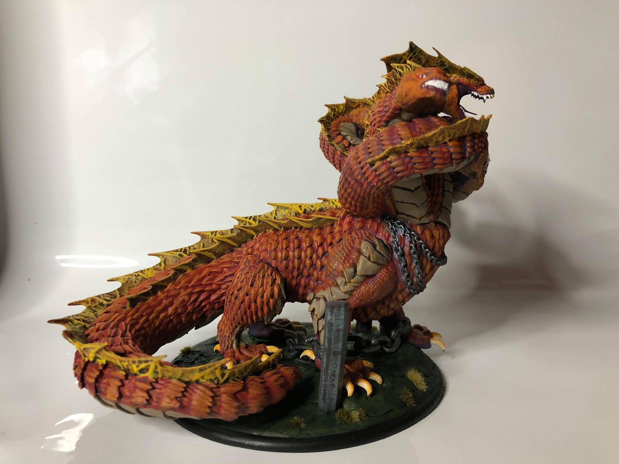 3D Printable Captured Hydra / Lernaean Swamp Monster / 5 Headed Water ...