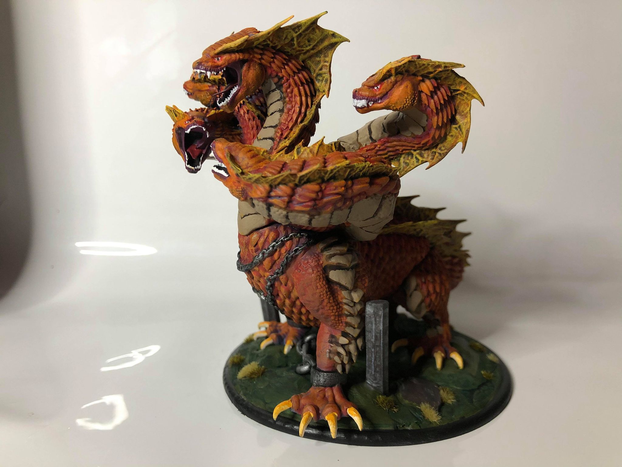 3D Printable Captured Hydra / Lernaean Swamp Monster / 5 Headed Water ...