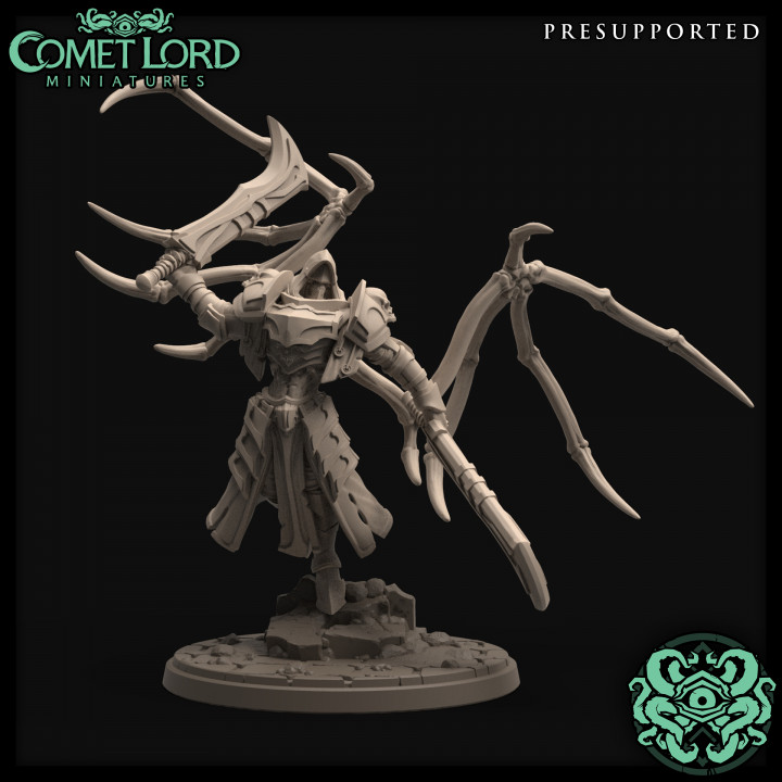 3D Printable Angelic Reapers by Comet Lord Miniatures