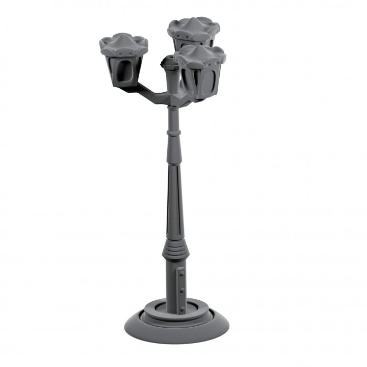3D Printable Lamp posts and street lighting table top terrain (samples ...