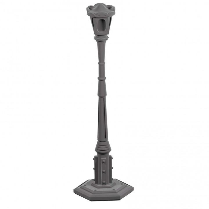 3D Printable Lamp posts and street lighting table top terrain (samples ...