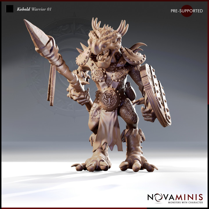 3D Printable Kobold Warrior 01 by NOVAMINIS