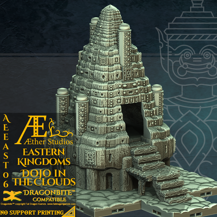 3D Printable AEEAST06 - Dojo in the Clouds by Aether Studios