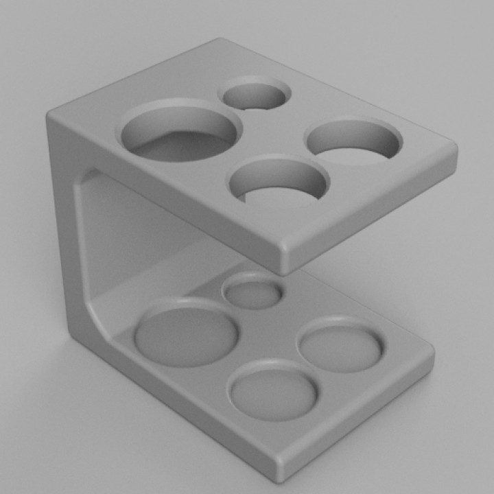 3D Printable Toothbrush Stand by Brandon Beller