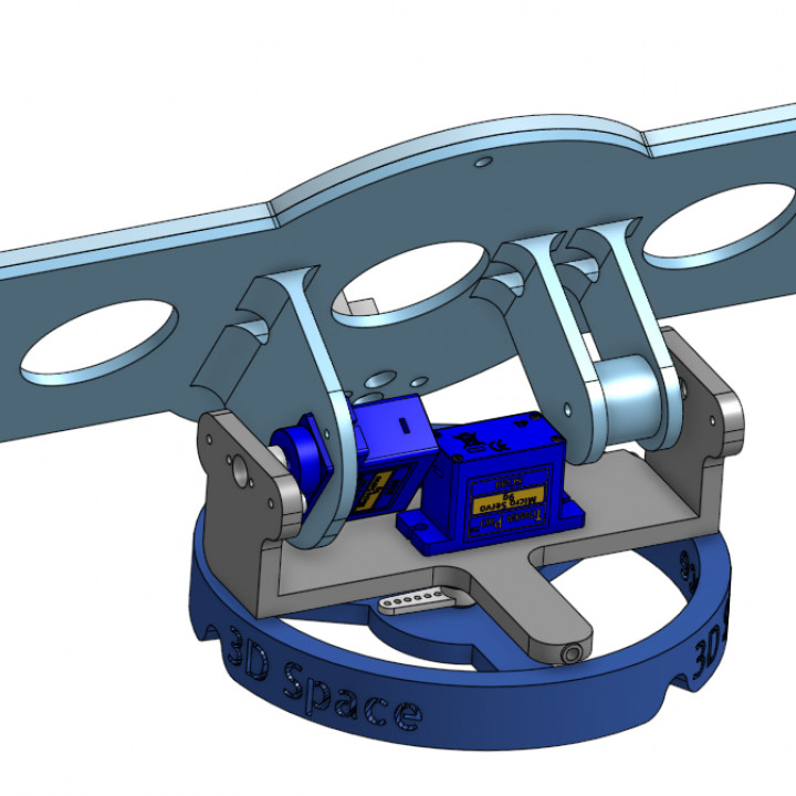 3D Printable Photovoltaik Solar Dual Axis Tracker by vad.cherner@gmail.com