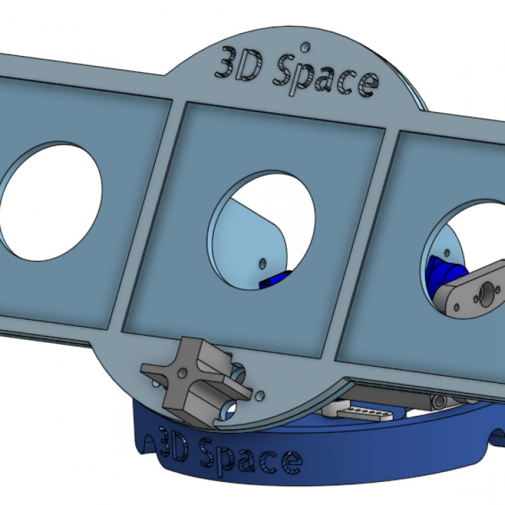 3D Printable Photovoltaik Solar Dual Axis Tracker by vad.cherner@gmail.com