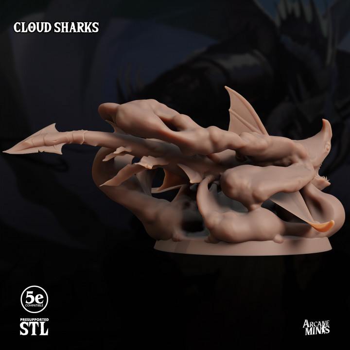 3D Printable Cloud Sharks by Sordane Publishing