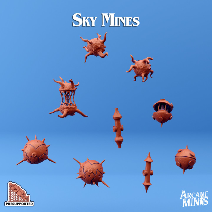 3D Printable Sky Mines by Sordane Publishing
