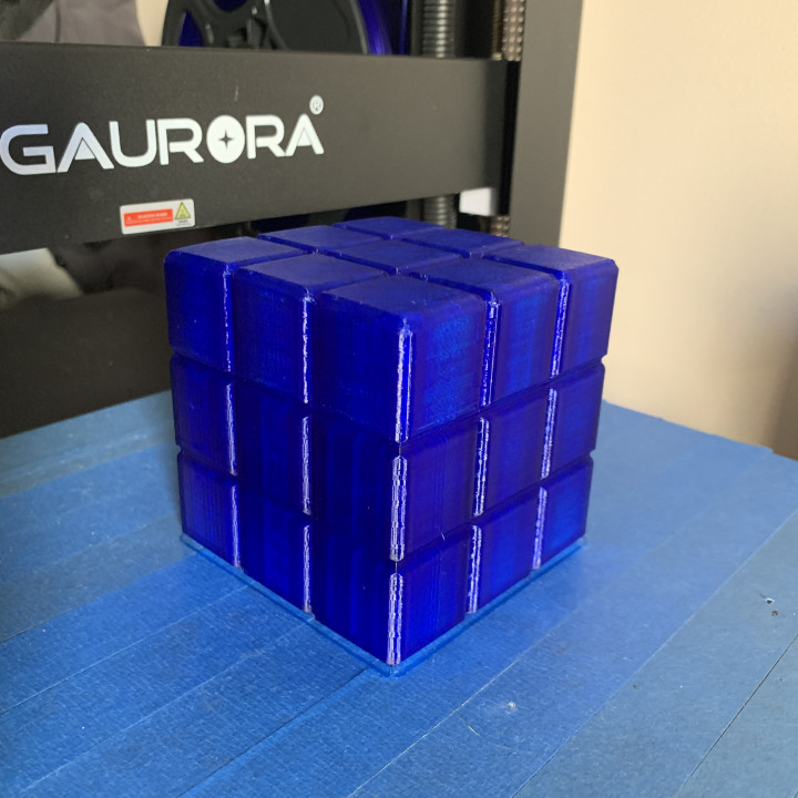 3D Printable 3D Cube Box by Thiago Facchini