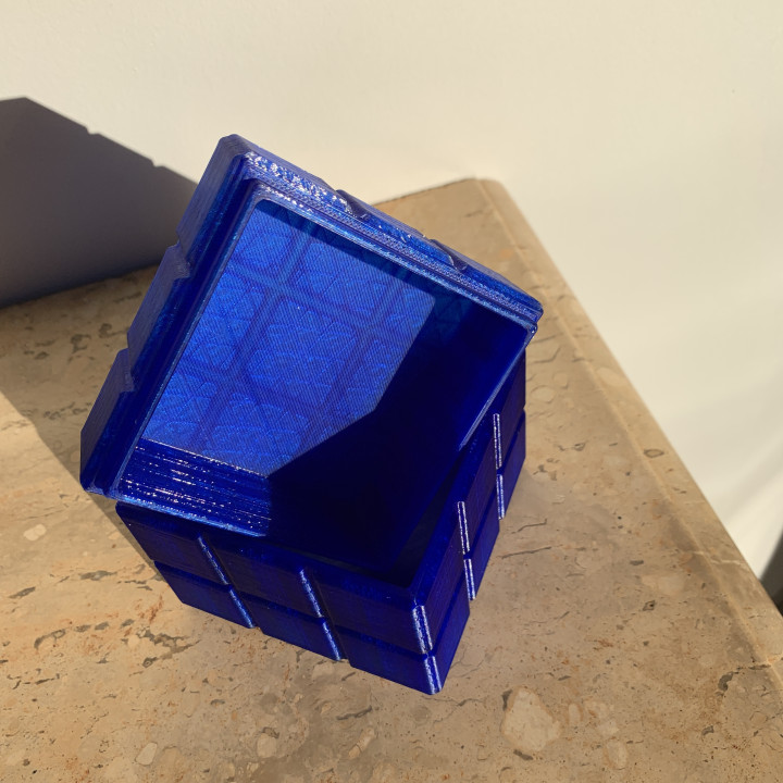 3D Printable 3D Cube Box by Thiago Facchini