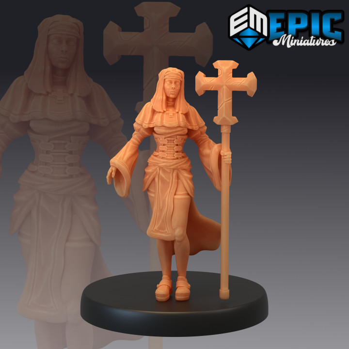 3D Printable Nun Assistant Cross / Vampire & Devil Huntress / Undead ...