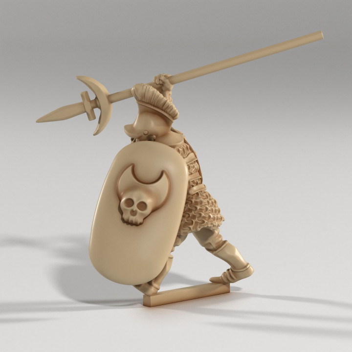 3D Printable Orc Heavy Infantry Champions – Blade Brothers of the Iron ...