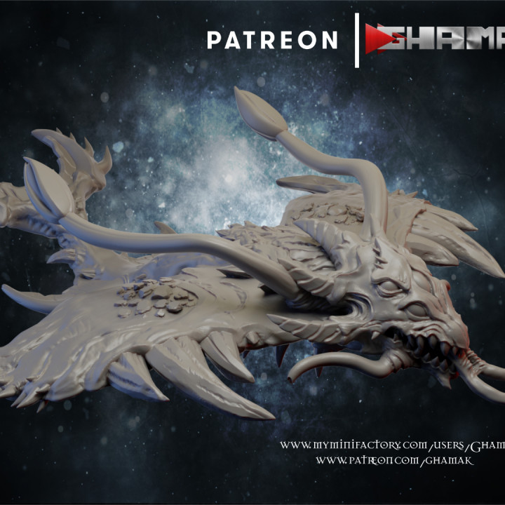 3D Printable chaos devil fish 1 support ready by Ghamak