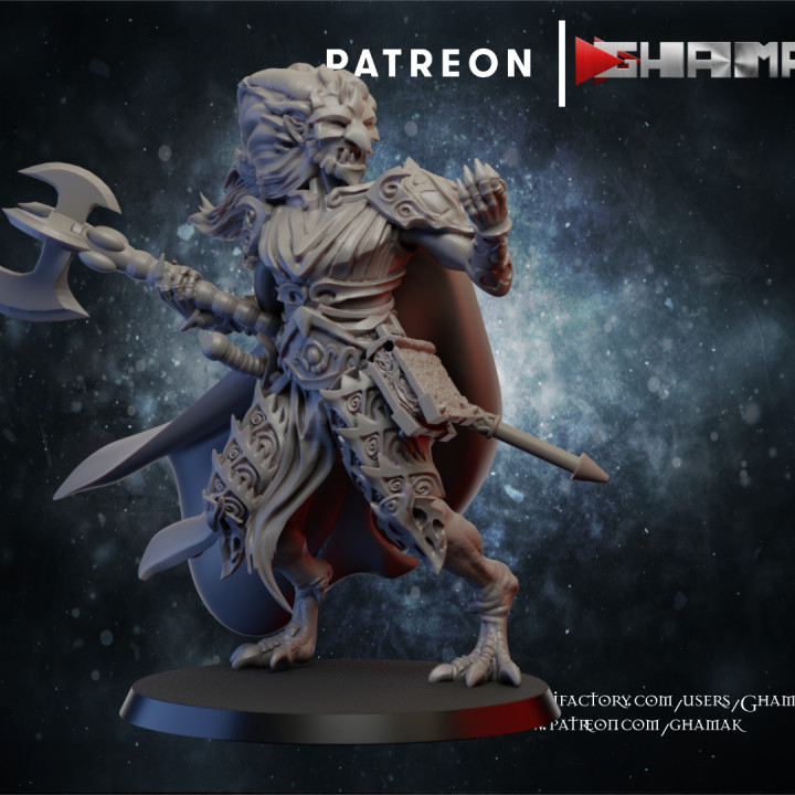 3D Printable chaos hero support ready by Ghamak