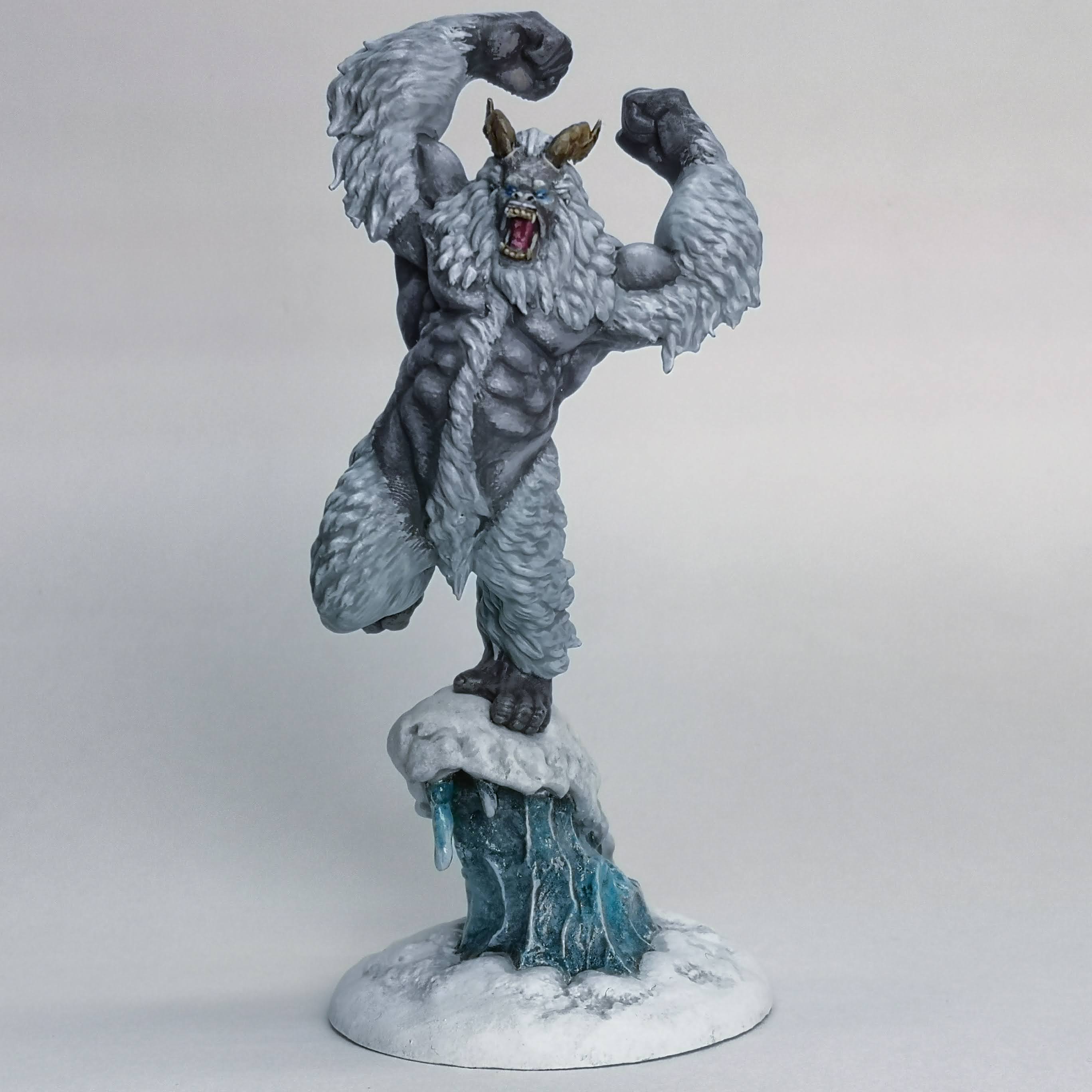 3D Printable Monster Encounter - Yeti (pre-supported) by Blue Giant Studios