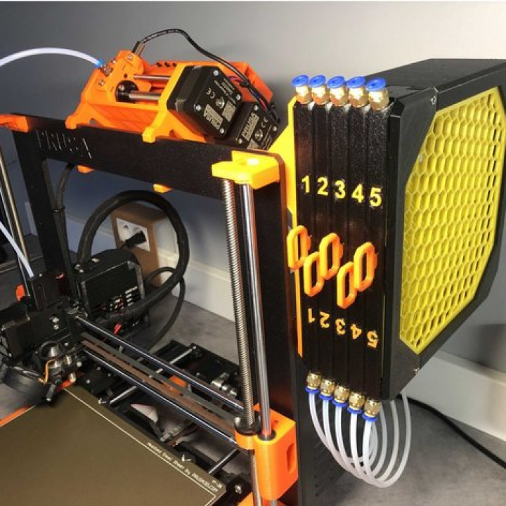 3D Printable PRUSA MMU2S/MMU3 Slot Buffer Holder by CANAVESE DANIEL