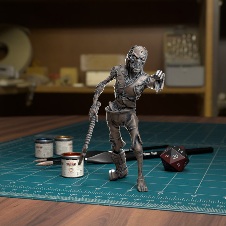 3D Printable Zombie 01 [Pre-Supported] by TytanTroll Miniatures
