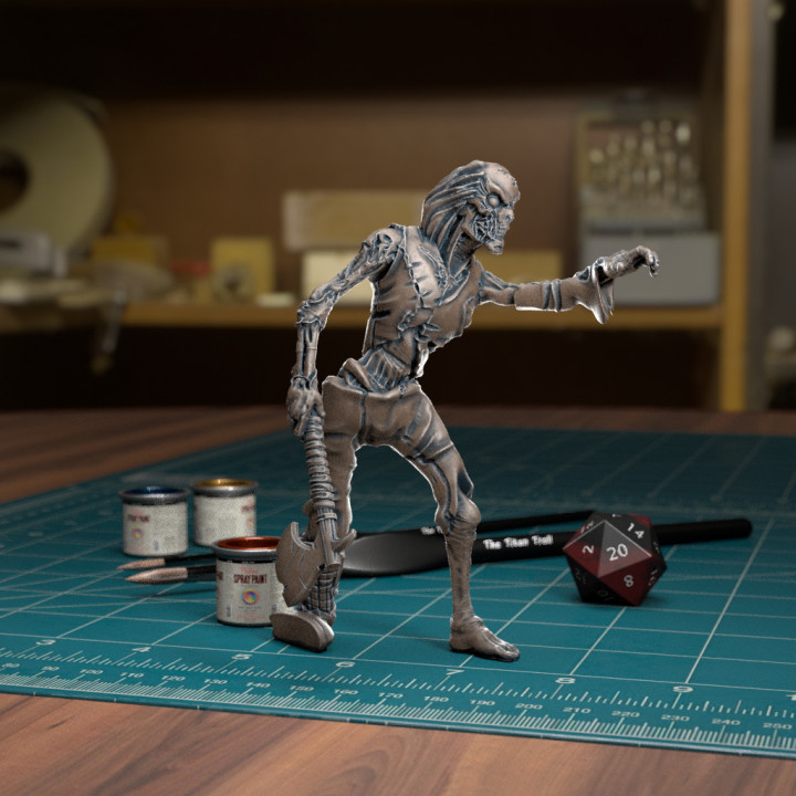 3D Printable Zombie 01 [Pre-Supported] by TytanTroll Miniatures